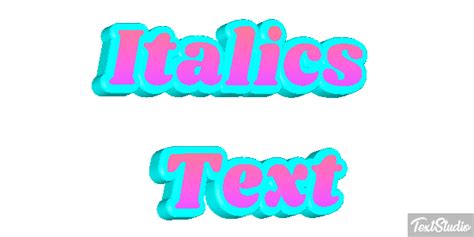 Italics Text Font Animated  Logo Designs