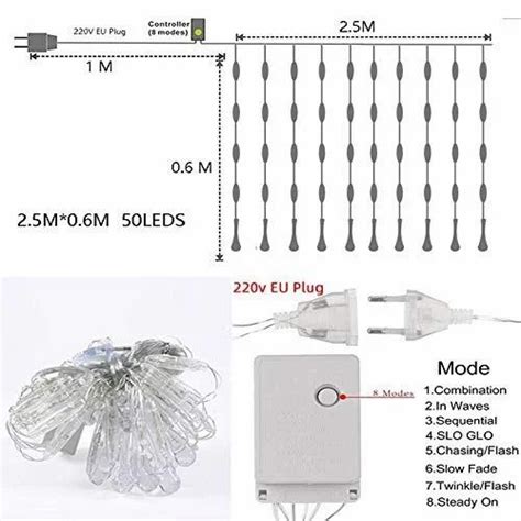 M Multicolor Curtain Strip Light For Decoration Corded Electric At Rs Piece In Ghaziabad