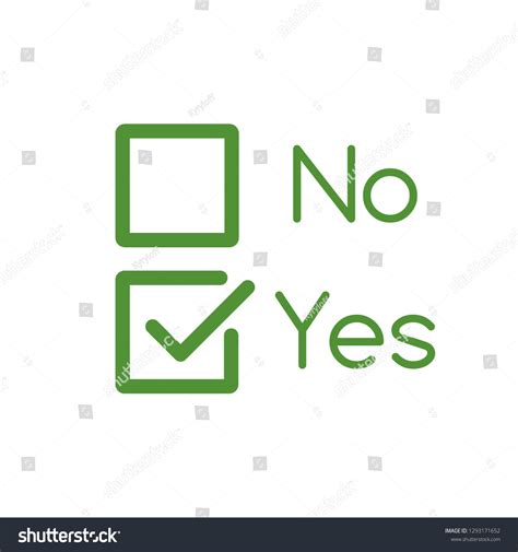 Yes No Checkbox Checkbox Stock Illustration [65744190] Pixta