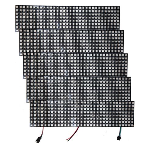 ws2812b matrix led panel module with individually addressable rgb led pixels az delivery