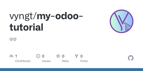 GitHub Vyngt My Odoo Tutorial