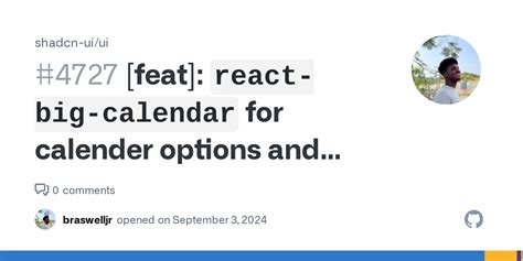 Feat `react Big Calendar` For Calender Options And Event Handling