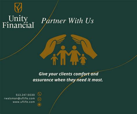 Give Your Clients Comfort And Assurance When They Need It Most Unity Unity Financial Life