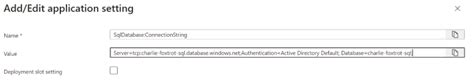 Connecting Azure Sql Database And App Service Using System Assigned Identity Dev Community