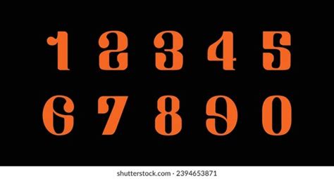 Old Number Font Images Stock Photos D Objects Vectors Shutterstock