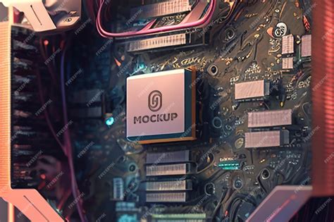 Premium Psd Circuit Board Logo Mockup