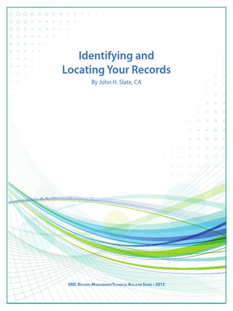 Identifying Records Pdf