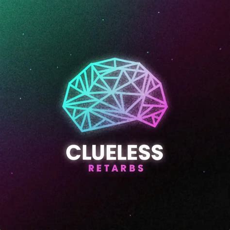 Logo Design For Clueless Retarbs Synthwave Style Text With Modern Logo Design For Clueless Retarbs Synthwave Style Text With Modern