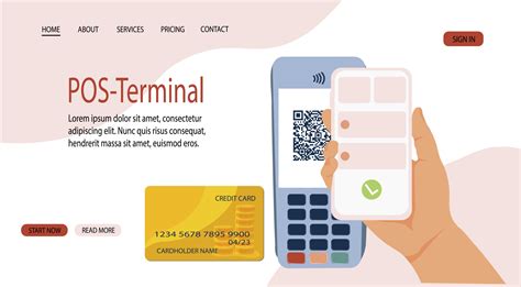 Online Shopping Concept Qr Code Payment Purchase Through A POS Terminal Isolated On A White