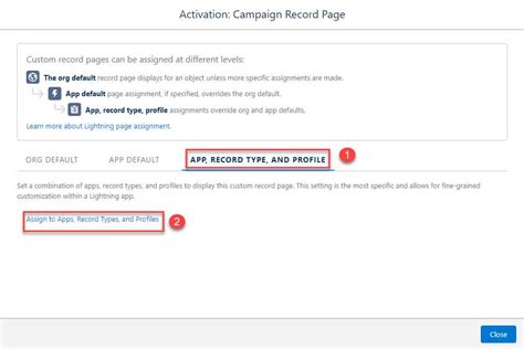 How To Activate A Record Page In Salesforce Lightning