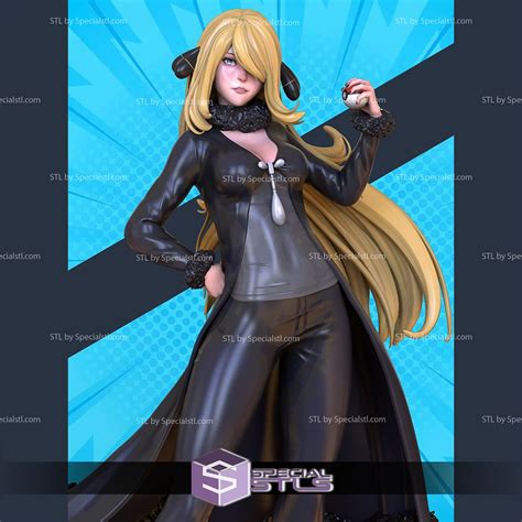 Cynthia With Garchomp Pokemon Specialstl