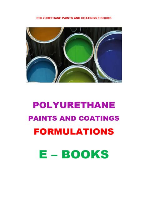 Solvent Based Polyurethane Thinner Formulation And Production Process Pdf