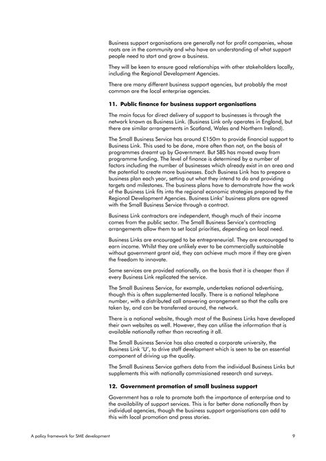 A Policy Framework For Sme Development Pdf