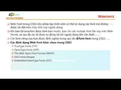 THIẾT KẾ WEB VỚI HTML CSS BÀI PHẦN YouTube