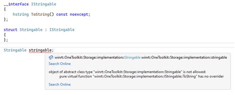 Enhance IDE Support For Implementing Interfaces Through Winrt Implements Issue 1085