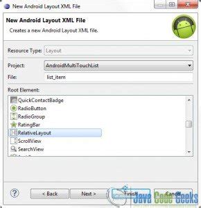 Android MultiTouch ListView Example Java Code Geeks