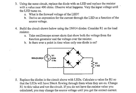 Solved Procedure 1 Build The Circuit Shown Below The