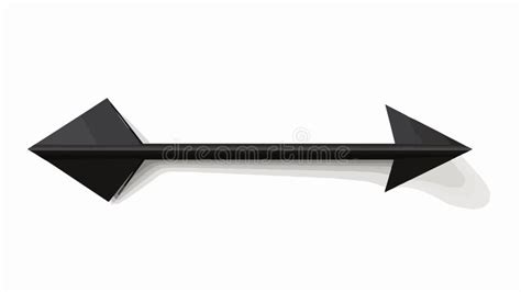 Sleek Black Flat Style Arrow Icon For Professional Use Stock Vector Illustration Of Smooth