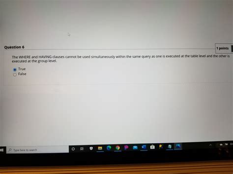 Solved Which Of The Following Sql Statements Contain Syntax