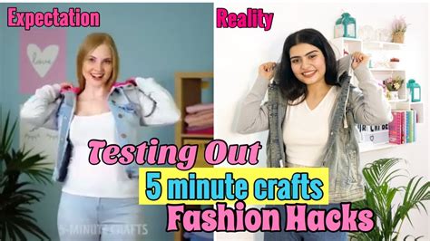 Testing Out Viral Fashion Hacks By 5 Minute Crafts Pt 3 Youtube