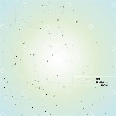 Abstract Connect Dot And Line Vector Futuristic Digital Concept Connection Structure Stock