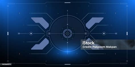 Hud 미래 드론 우주선 조종석 Ui Gui 스크린 디자인 요소 Ui 기술 모니터링 가상 현실 뷰 디스플레이 개념 벡터 0명에