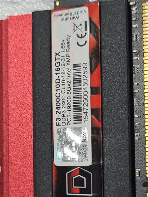 G Skill Trident X Ddr3 8gb 2400mhz 1 Stick