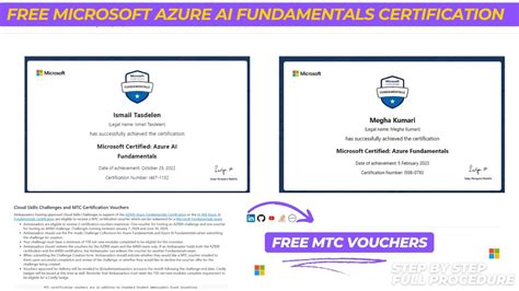 Free Microsoft Azure Fundamentals Certificate And Azure Ai Certification Youtube