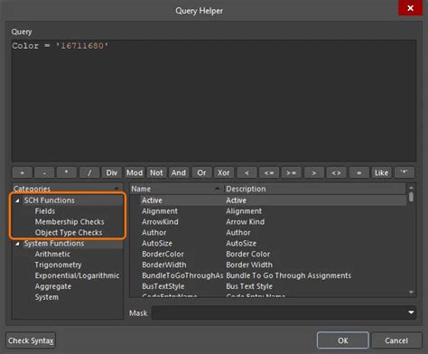 Schematic Capture Query Functions Altium Designer 25 24 And 23