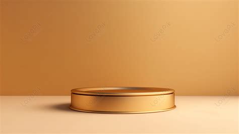 우아한 제품 디스플레이를 위한 세련되고 단순한 골드 스탠드 세련된 미니멀리스트 받침대 3d 렌더링 리스 배경 3d 침대 배경 제품 디스플레이 배경 이미지 Hd 리스