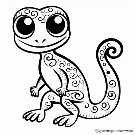 Gecko Coloring Pages Free And Printable
