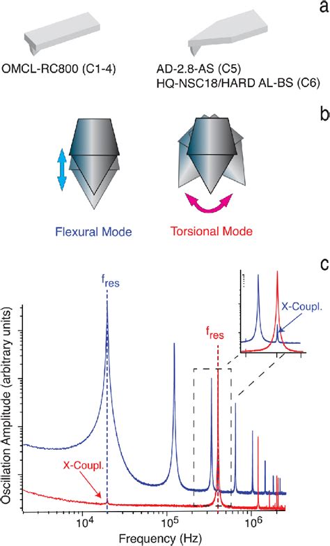 Cantilever Types And Calibration Details For Flexural Vs Torsional Download Scientific Diagram