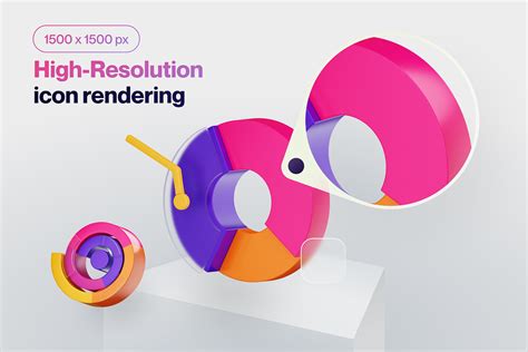 Charty Chart And Statistic 3d Icons An Object 3d Model By Illustraly Design