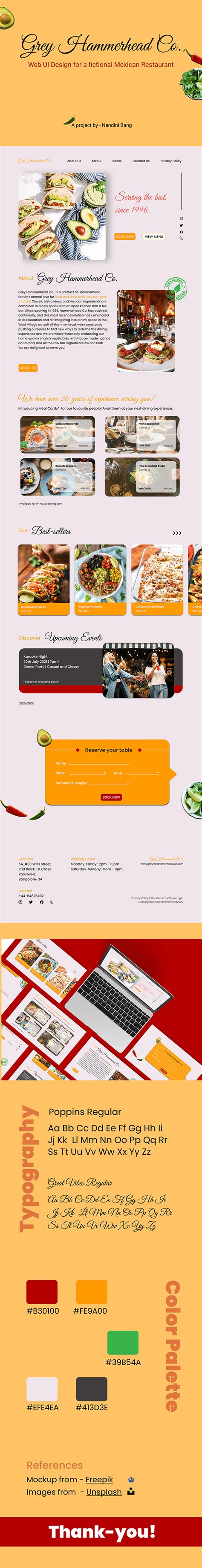 Restaurant UI Design On Behance