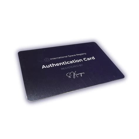 Authentication Card
