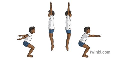 Straight Jump Full Turn Sequence Gymnastics Movement Jumps And Leaps Twinkl