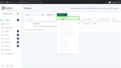 Format Devices And Create Your First Volume Quobyte