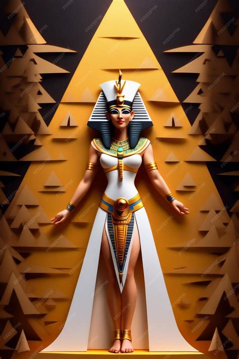 Retrato Da Princesa Egípcia Em Joias De Ouro Rainha Cleópatra Deusa