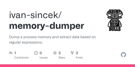 GitHub Ivan Sincek Memory Dumper Dump A Process Memory And Extract Data Based On Regular