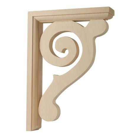 Reviews For Waddell Decorative Scroll Brackets Set Of 2 1 5 In X 8 5 In X 6 In Solid