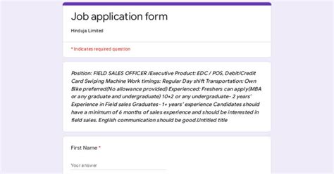 Gajanan Naukarkar On Linkedin Job Application Form