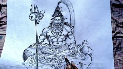 Pencil से भगवान शिव जी का सुंदर चित्र बनाना सिखीए How To Draw Lord