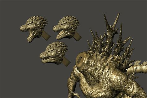 Stl File Godzilla Minus One 1 Extreme Detail Dynamic Pose Includes 3