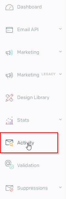 How Do I Search Email Activity In Sendgrid