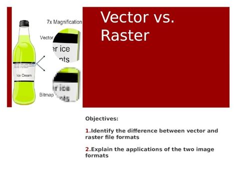 PPT Vector Vs Raster Objectives Identify The Difference Between Vector And Raster File