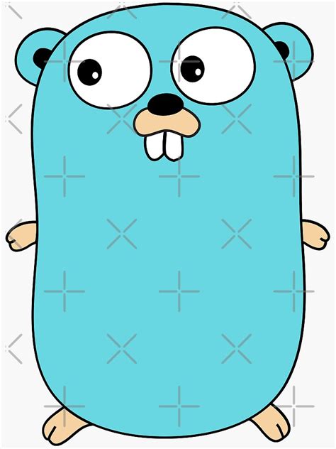 Pegatina Lenguaje de programación Golang Go Mascot de MrMica Redbubble