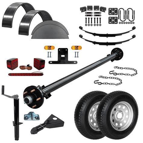 3500 Lb Tk Single Axle Trailer Parts Kit 35k Capacity Complete