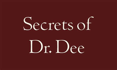 Products Secrets Of Dr Dee
