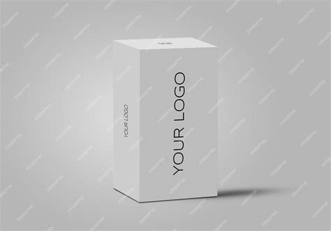 간단한 미니멀리스트 포장 상자 모 프리미엄 Psd 파일