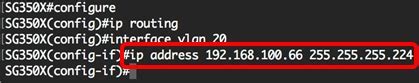 Configure VLAN Interface IPv Address On An Sx Or SG X Switch Through The CLI Cisco